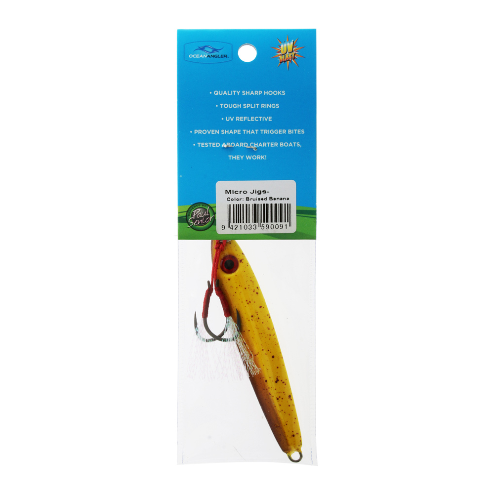 OCEAN ANGLER WEASEL UV Micro Jig Bruised Banana 40g $13.64 - PicClick AU