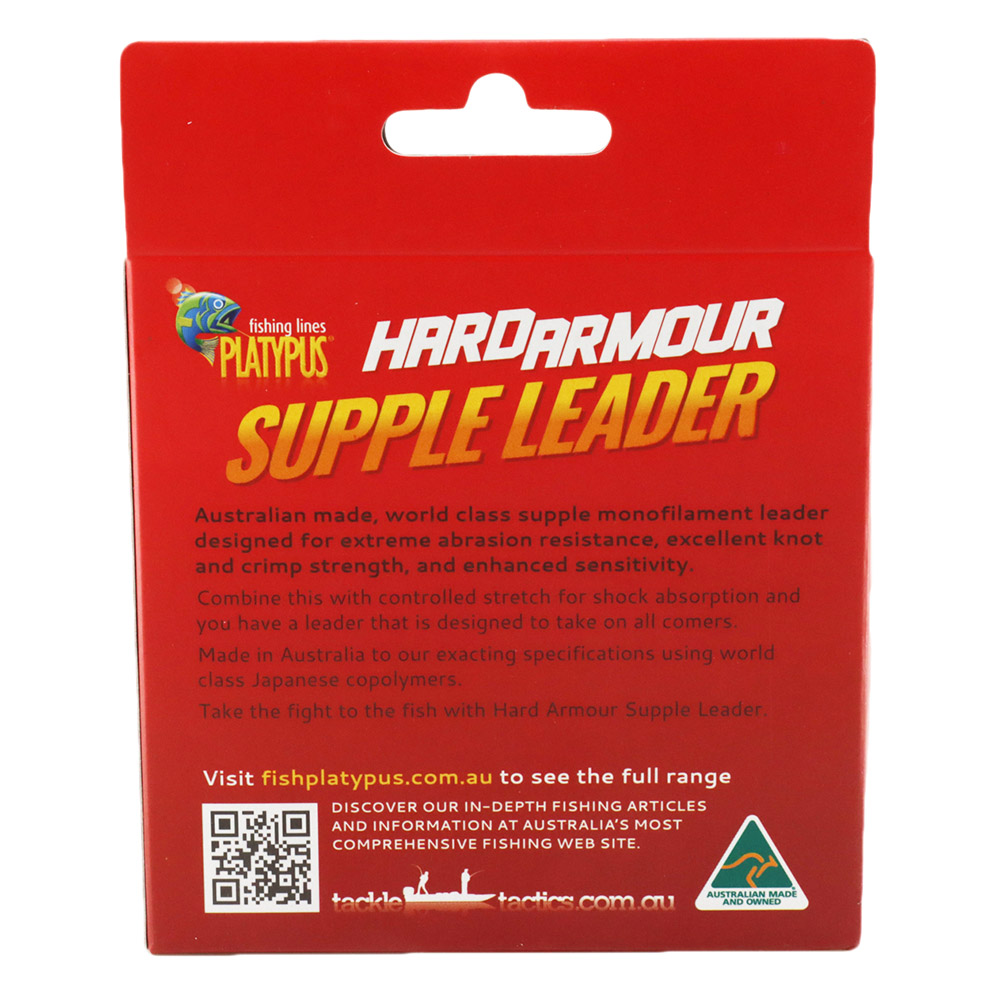 PLATYPUS HARD ARMOUR Supple Mono Leader 80m 80lb $20.99 - PicClick AU
